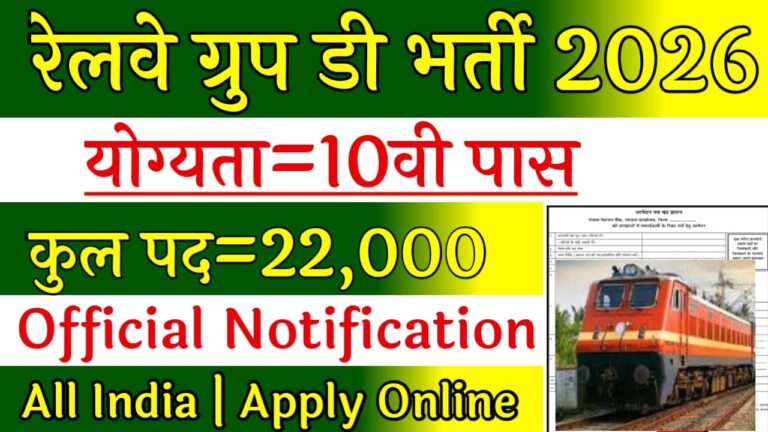 Railway Group D Recruitment 2026 – Notification, Vacancy, Exam Pattern ...
